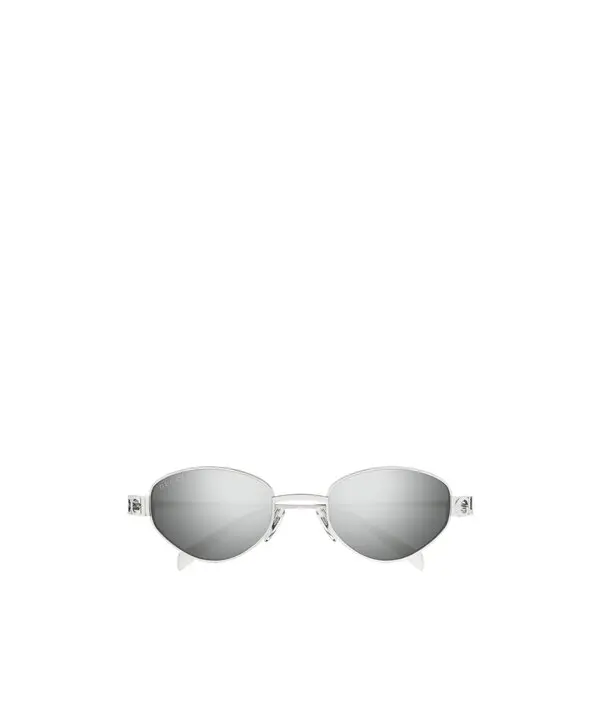 Gucci Oval Frame Sunglasses - Gray