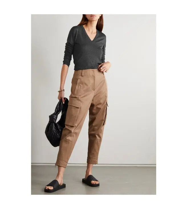 Brunello Cucinelli Sparkling V-neck Jumper - Black