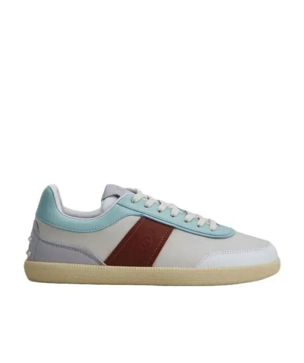TOD'S Leather Sneakers With Hammered Leather Inserts