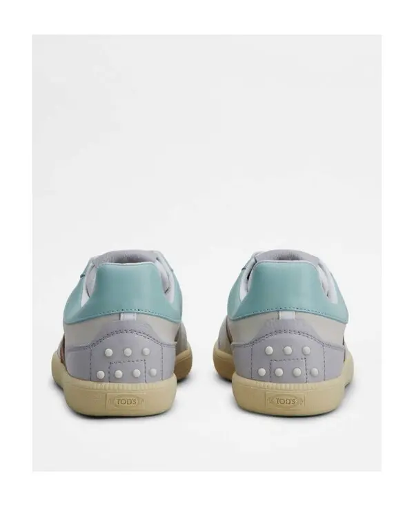 TOD'S Leather Sneakers With Hammered Leather Inserts