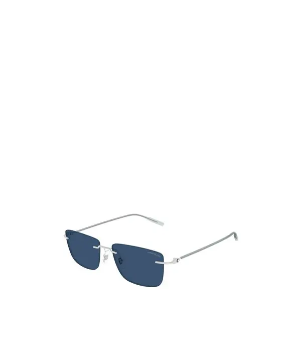 Montblanc Rimless Rectangle Sunglasses - Silver
