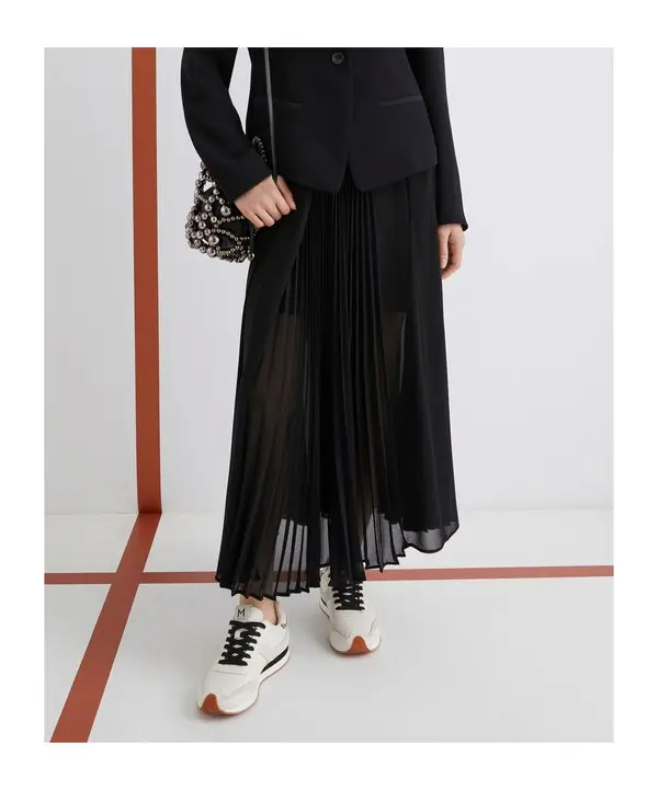 Marella Pleated Midi Skirt