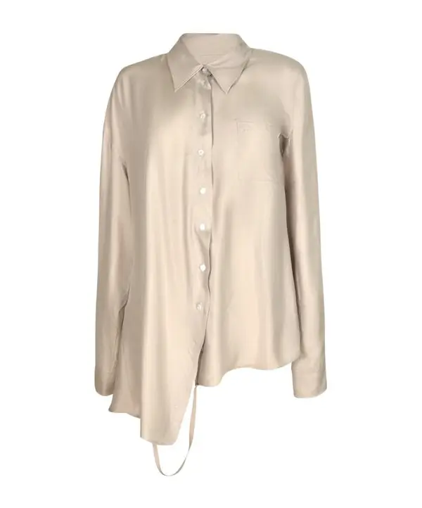 ANN DEMEULEMEESTER Long Sleeve Shirt - Nude