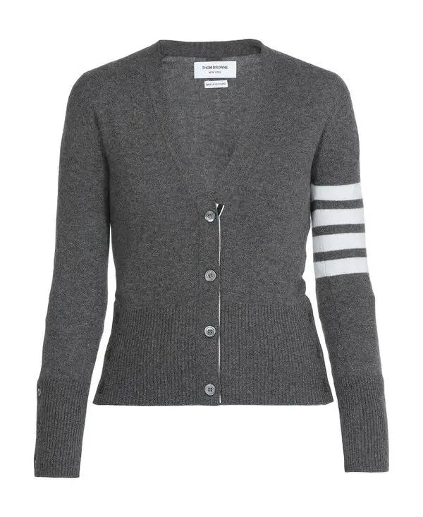Thom Browne 4-bar V-neck Cardigan