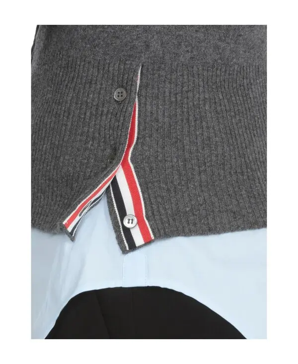 Thom Browne 4-bar V-neck Cardigan