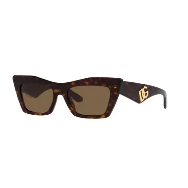 Dolce & Gabbana Tortoiseshell Cat Eye Sunglasses With Dg Logo