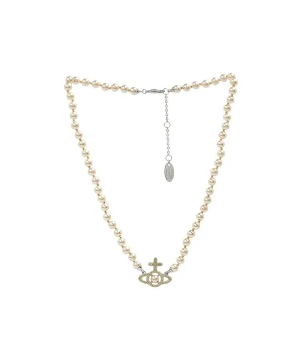 VIVIENNE WESTWOOD Olympia Pearl Necklace - Yellow