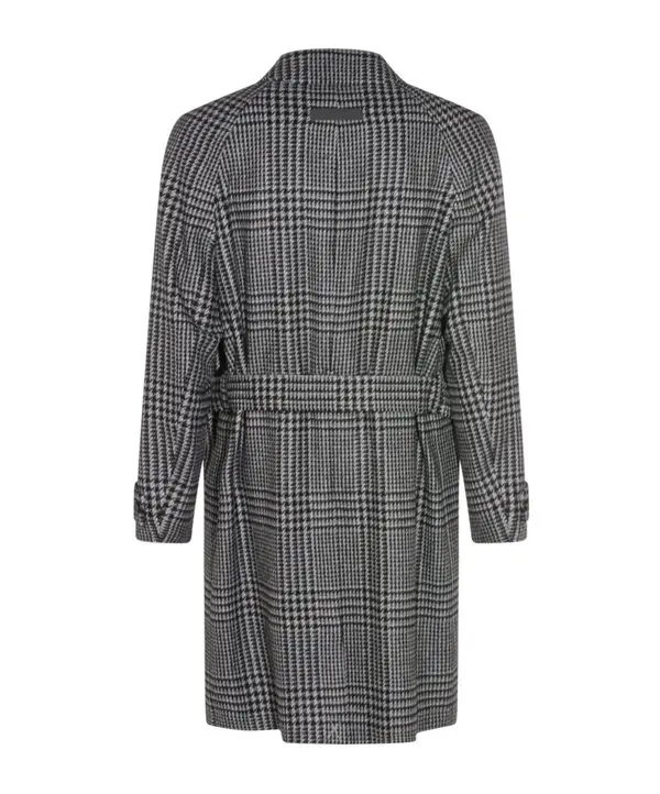 Zegna Belted Checked Coat