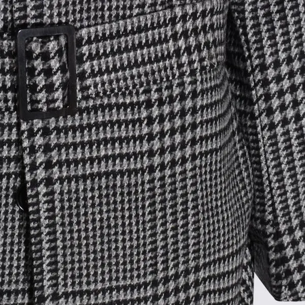 Zegna Belted Checked Coat