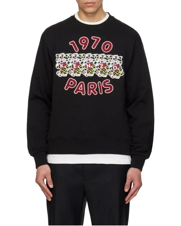 Kenzo Wild Tiger Embroidered Sweatshirt - Black