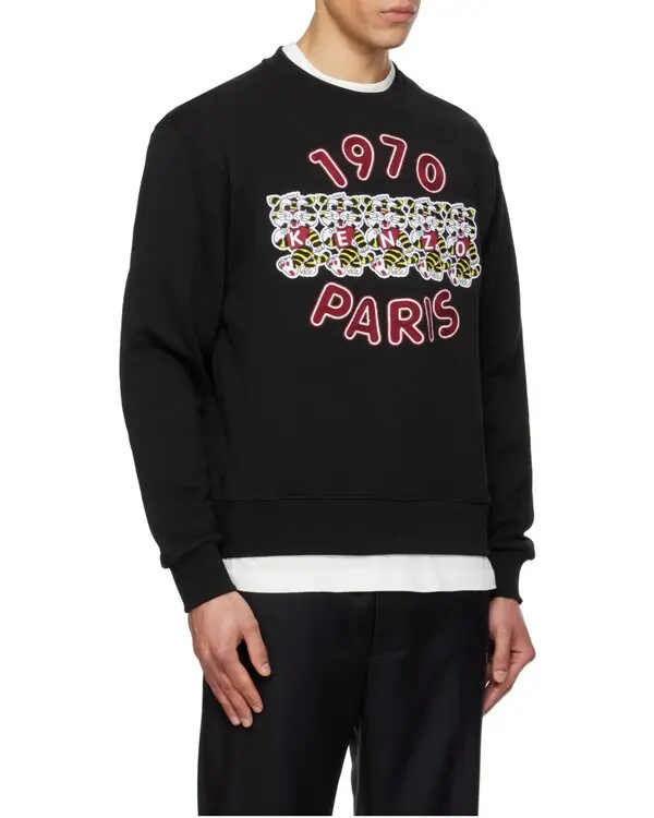 Kenzo Wild Tiger Embroidered Sweatshirt - Black
