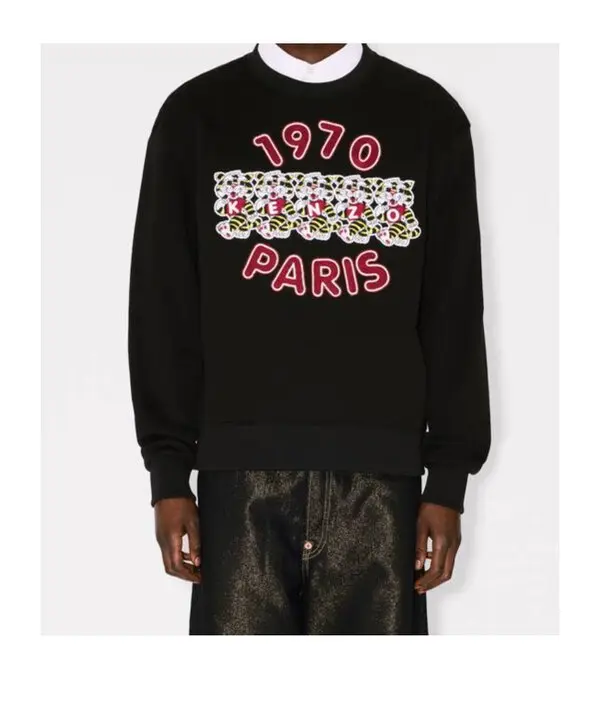 Kenzo Wild Tiger Embroidered Sweatshirt - Black