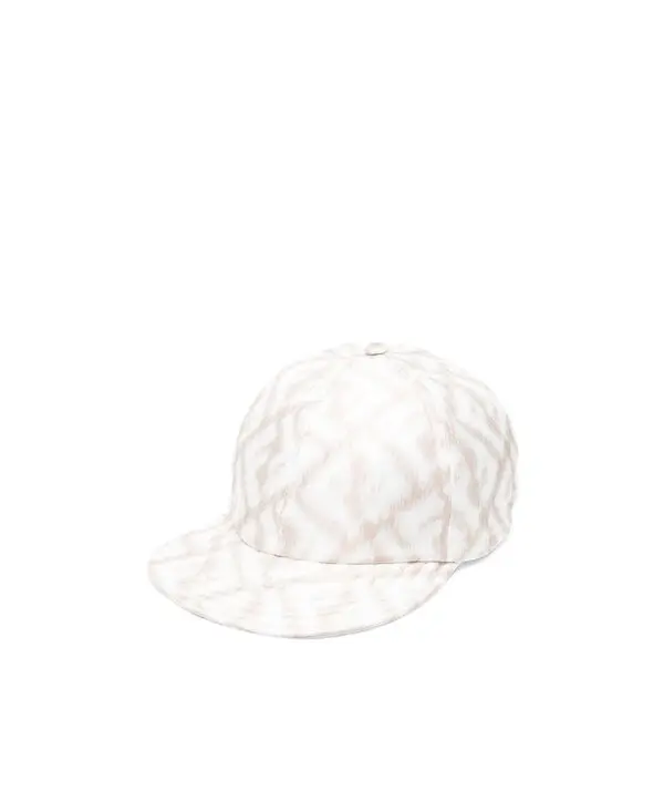 Fendi Ff Patterned Baseball Cap - White