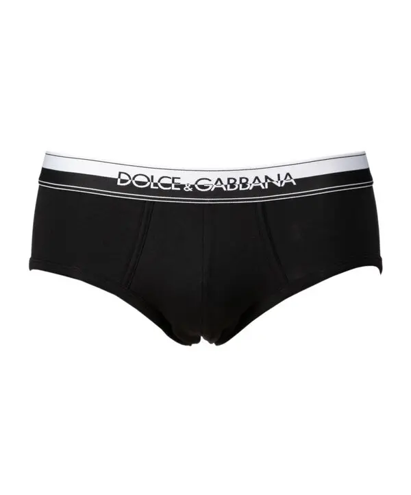 Dolce & Gabbana Elastic Waist Briefs - Black