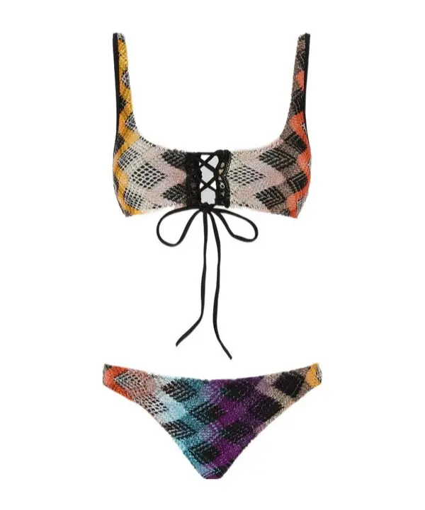 Missoni Zigzag Pattern Bikini - Multi-color