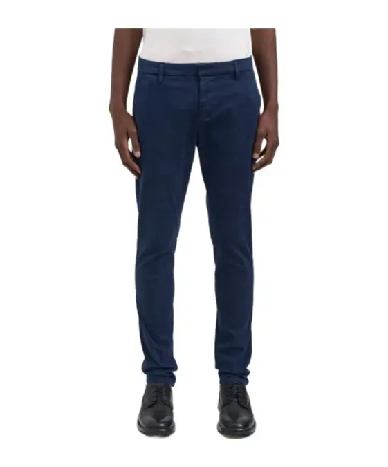 DONDUP Logo-trimmed Tailored Trousers - Black