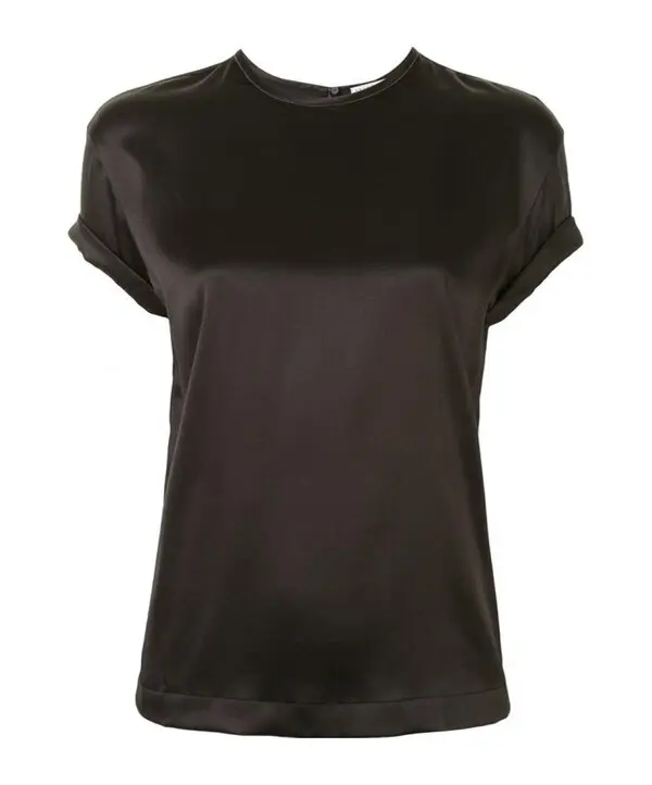Brunello Cucinelli Round Neck Short Sleeve Top