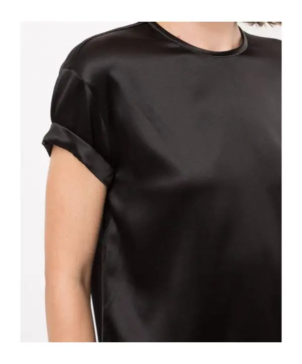Brunello Cucinelli Round Neck Short Sleeve Top