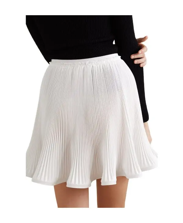 Givenchy Logo Pleated Mini Skirt