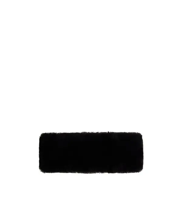 TOTEME Shearling Headband - Black