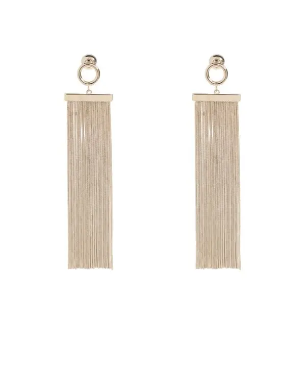 Alaïa Fringe Detailing Earrings - Golden