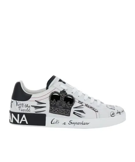 Dolce & Gabbana Graphic Printed Low-top Sneakers - White