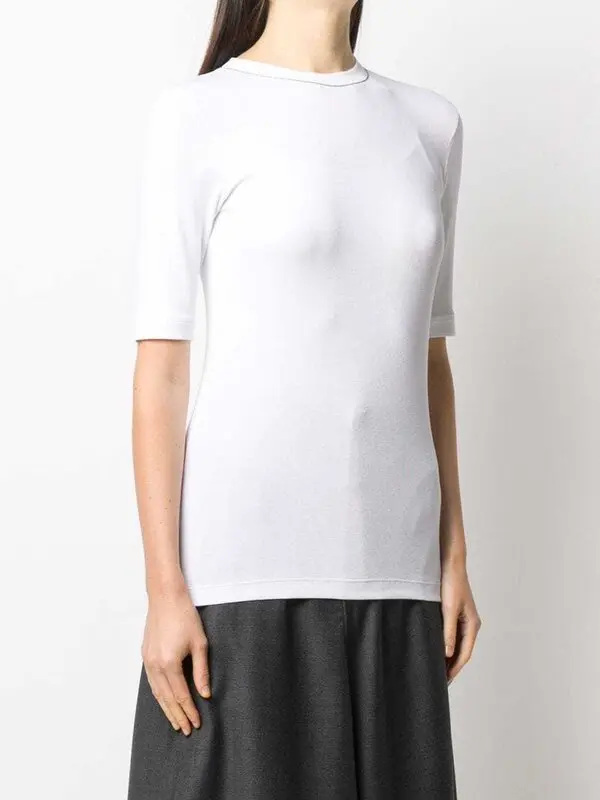 Brunello Cucinelli Embellished Short-sleeved T-shirt - White