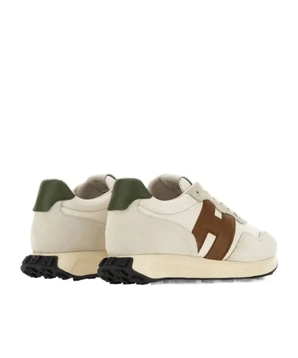 Hogan Paneled Sneakers With Logo Detail