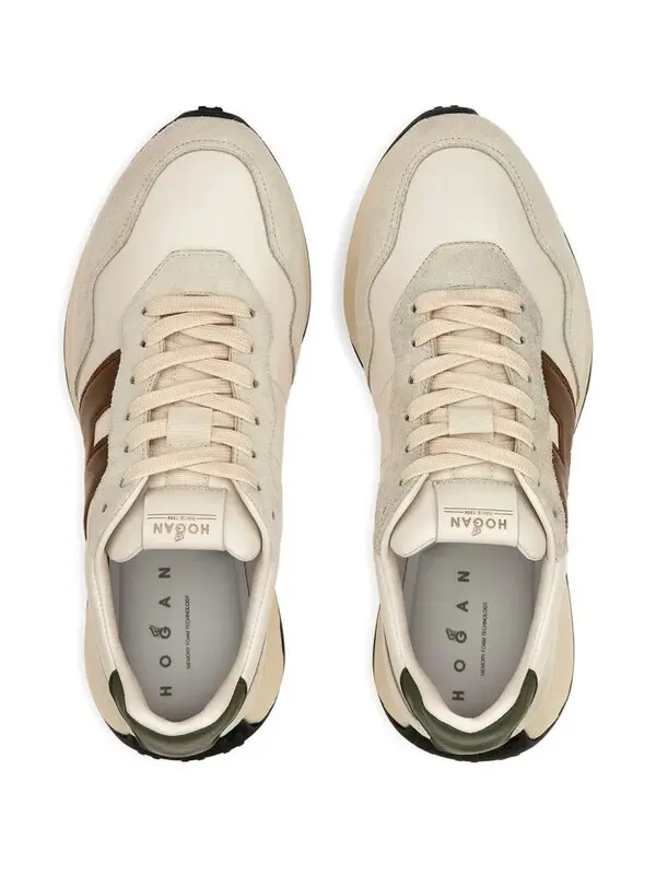 Hogan Paneled Sneakers With Logo Detail