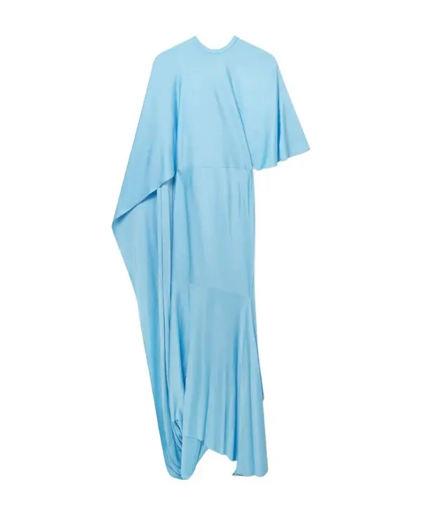 Stella McCartney Asymmetrical Cut-out Dress With Cape Effect