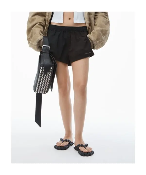 Alexander Wang Elastic Waist Logo Shorts