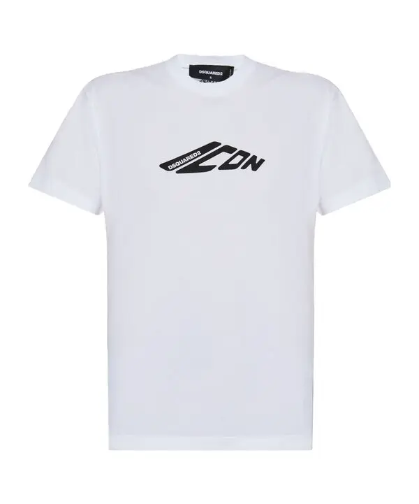 Dsquared2 Logo Printed Crewneck T-shirt - White