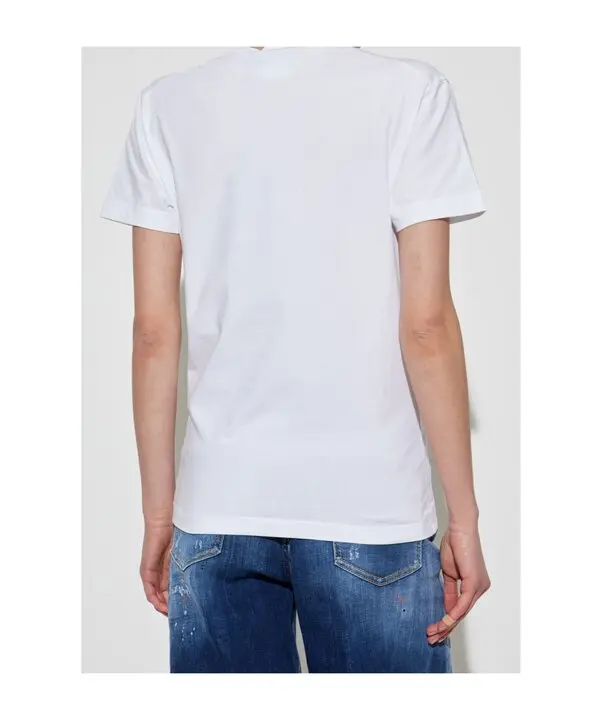 Dsquared2 Logo Printed Crewneck T-shirt - White