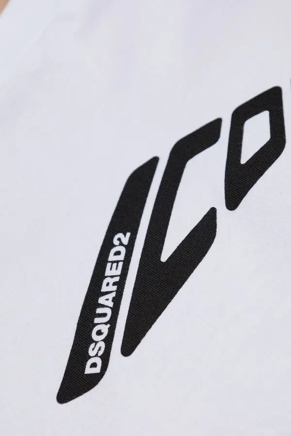 Dsquared2 Logo Printed Crewneck T-shirt - White