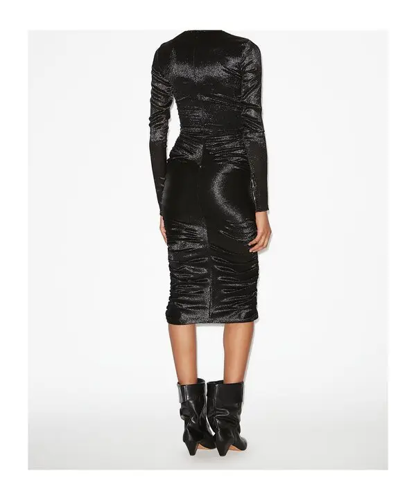 Isabel Marant Étoile Rayana Ruched Midi Dress
