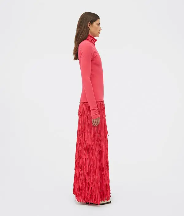 Bottega Veneta High Neck Long Sleeve Top