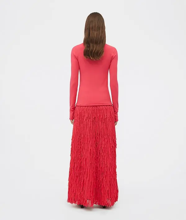 Bottega Veneta High Neck Long Sleeve Top