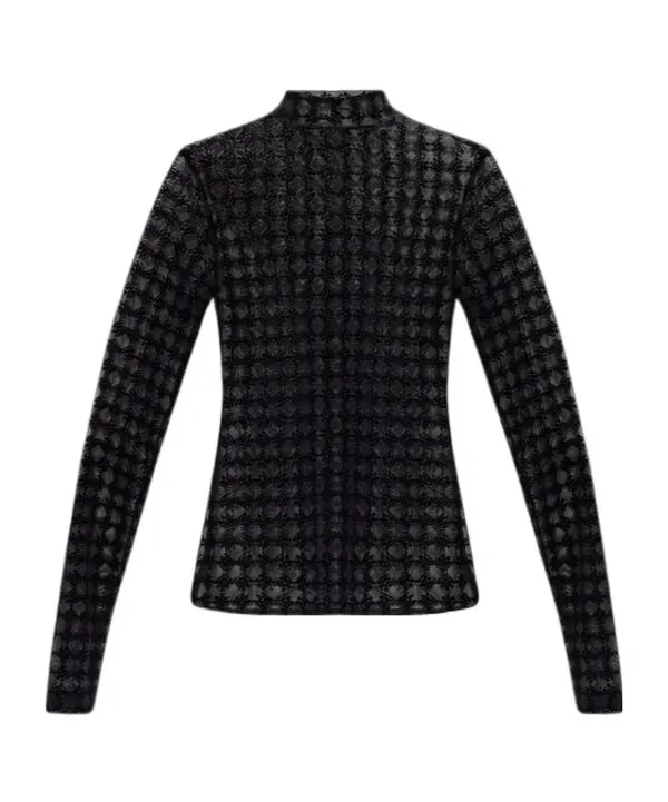 Amiri Ma Quad Flocked Long Sleeve Top