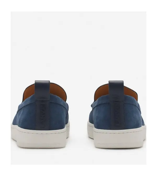 LANVIN Suede Loafers - Navy Blue
