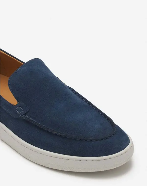 LANVIN Suede Loafers - Navy Blue
