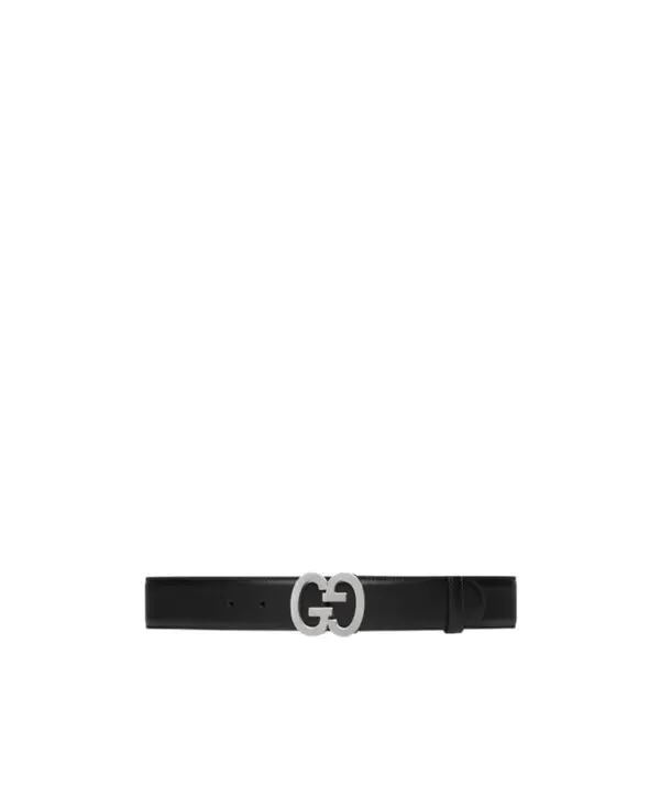 Gucci Gg Buckle Leather Belt