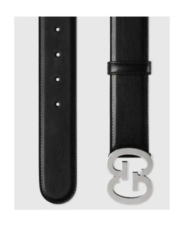 Gucci Gg Buckle Leather Belt