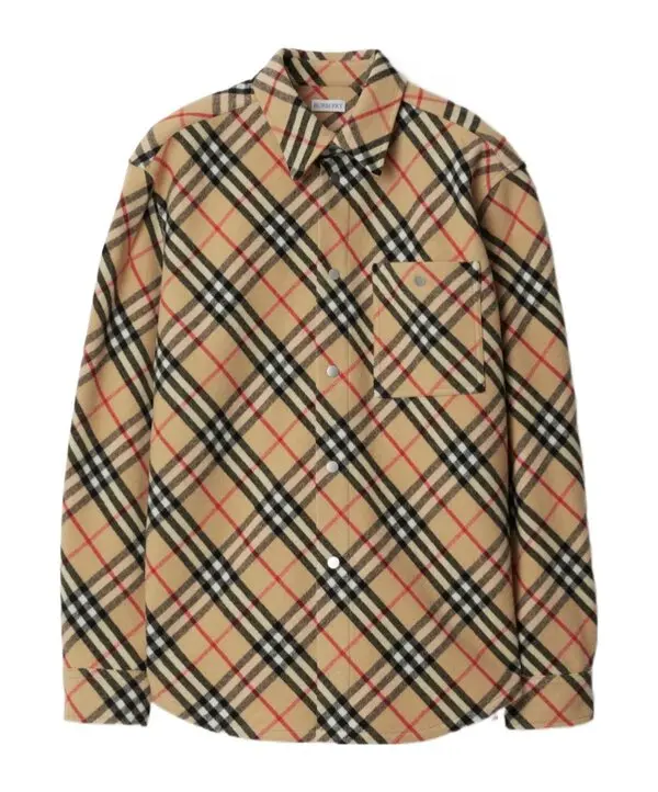 Burberry Vintage Check Long-sleeved Shirt - Sand-colored