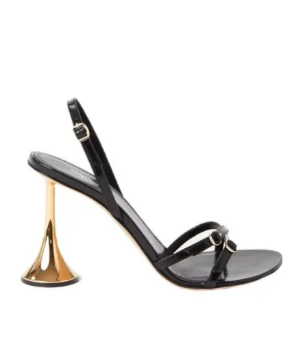 Coperni Open-toe High-heeled Sandals With Buckle Detail - Black