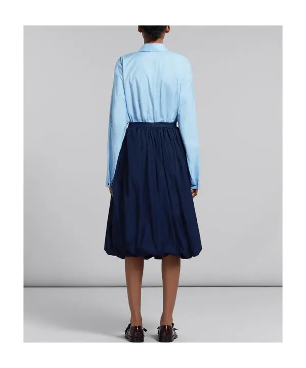 Marni Gathered High-waisted Midi Skirt