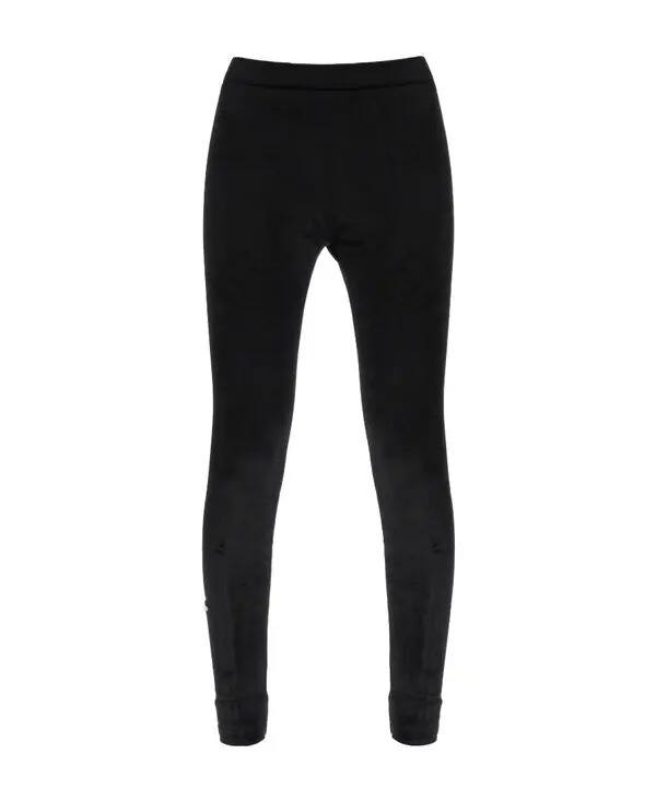 Balenciaga Ski Velvet Leggings - Black
