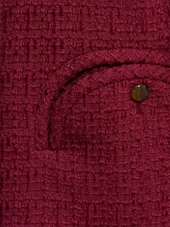 BLAZÉ MILANO Textured Round Neck Jacket