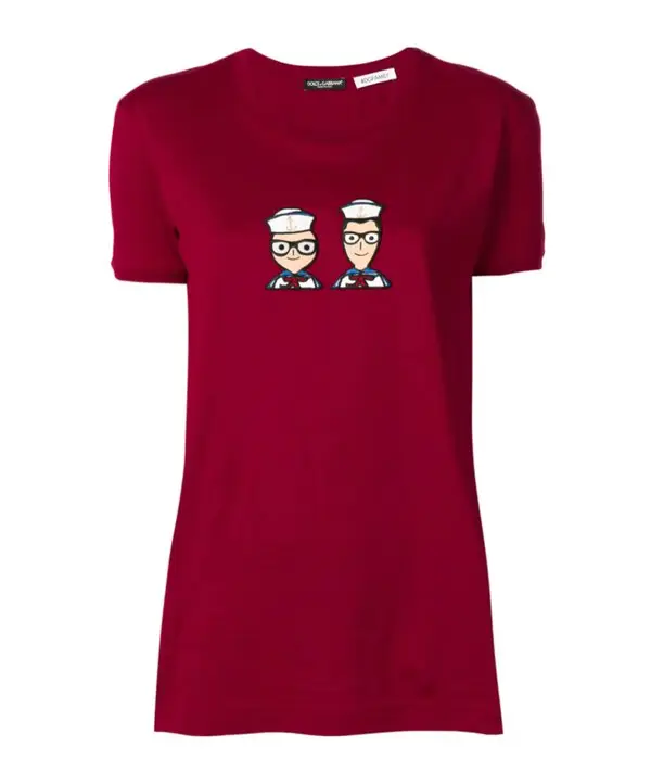 Dolce & Gabbana Dg Family T-shirt With Patched Detail