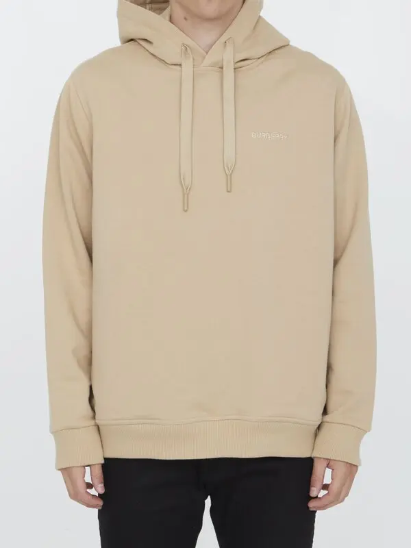 Burberry Long-sleeve Drawstring Hoodie - Brown