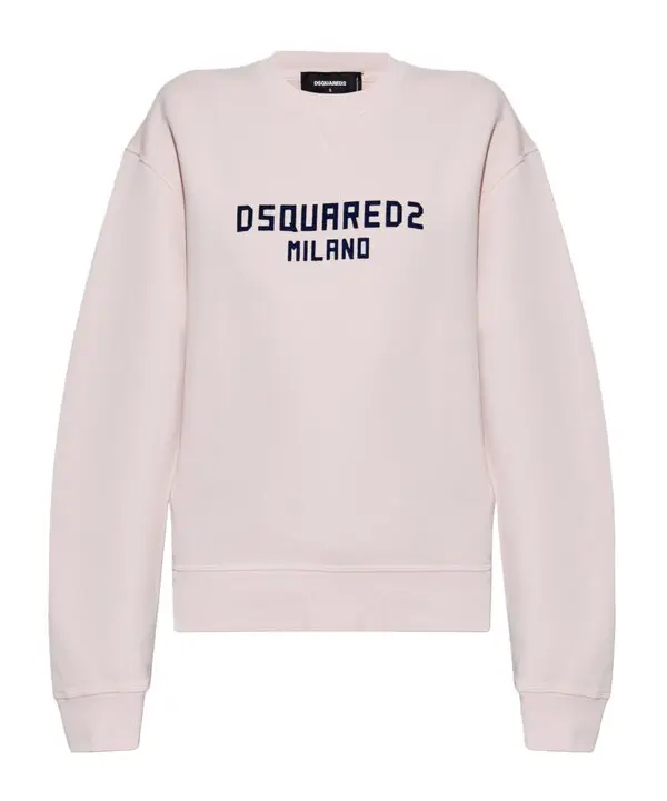 Dsquared2 Logo Printed Crewneck Sweatshirt - Pink